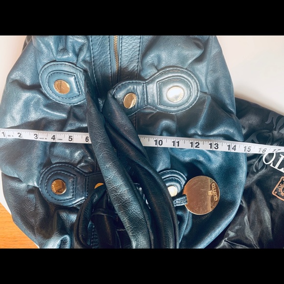 Gustto | Bags | Gustto Estola Satchel In Glazed Blue Leather | Poshmark